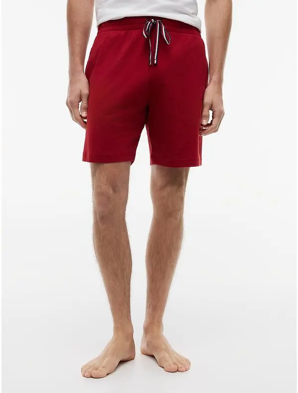 Tommy Hilfiger Logo Drawstring Sleep Shorts - Poppy