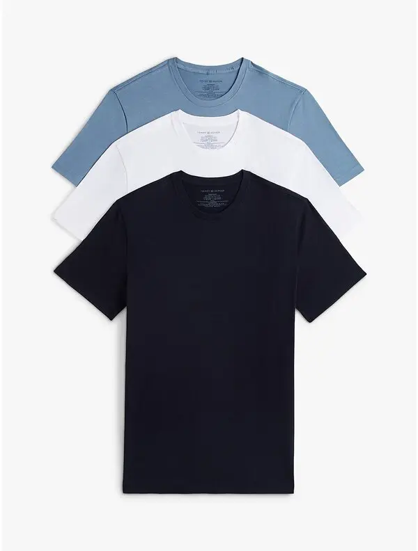 Tommy Hilfiger Cotton Classics Crewneck Undershirt 3-pack - Fossil