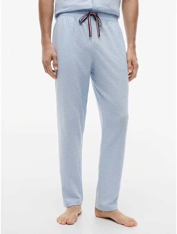 Tommy Hilfiger Seersucker Sleep Pant Blue - Blue Wave