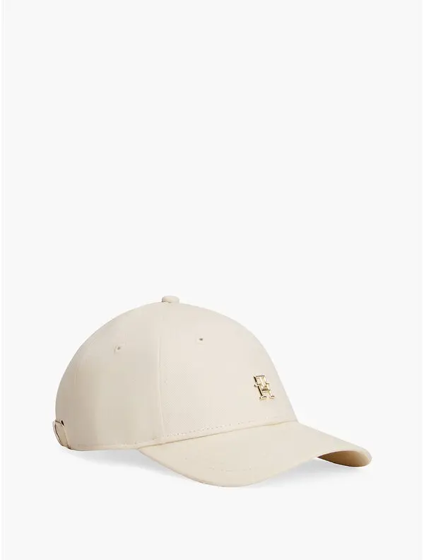 Tommy Hilfiger Monogram Logo Baseball Cap - Vanilla