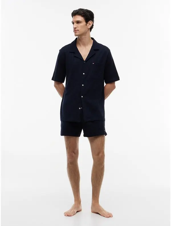 Tommy Hilfiger Short-sleeve Seersucker Sleep Shirt