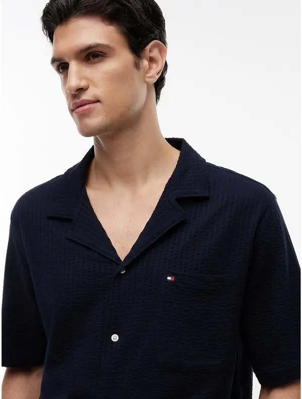 Tommy Hilfiger Short-sleeve Seersucker Sleep Shirt