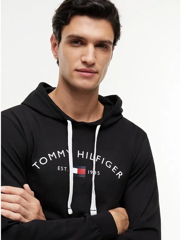 Tommy Hilfiger Logo Pique Hoodie
