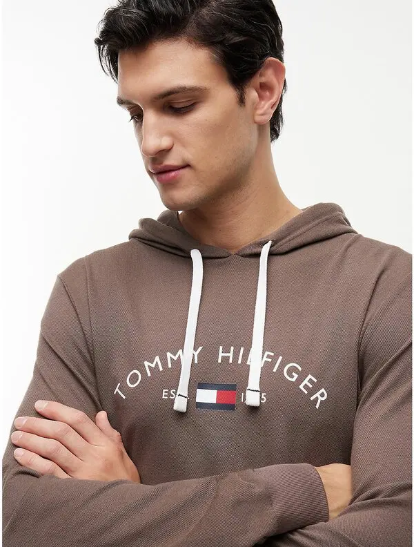 Tommy Hilfiger Logo Pique Sleep Hoodie