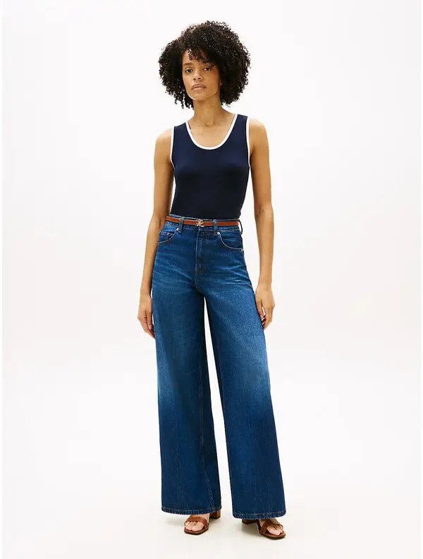 Tommy Hilfiger Ribbed V-neck Tank Top