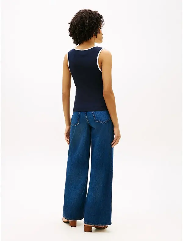 Tommy Hilfiger Ribbed V-neck Tank Top