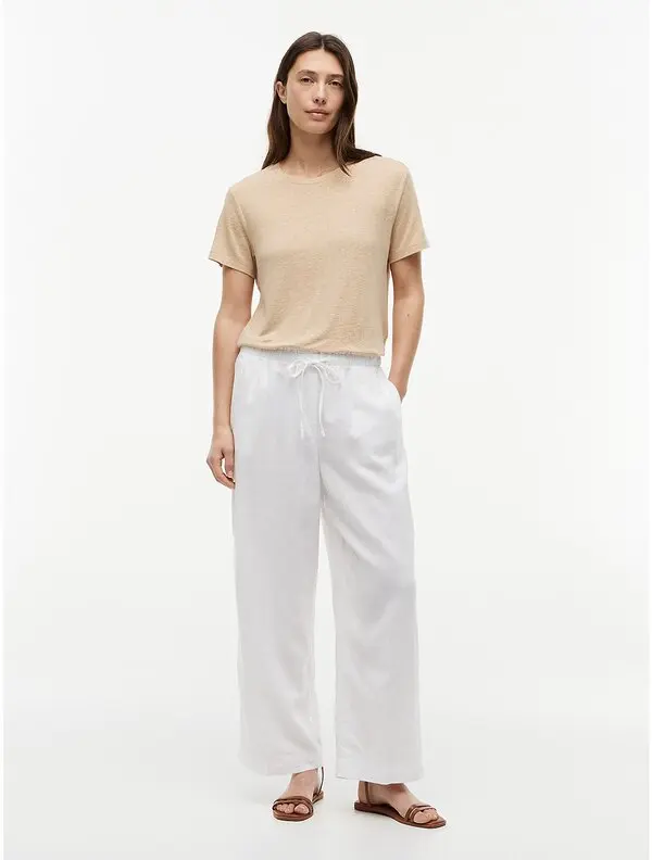 Tommy Hilfiger Linen-blend Crewneck T-shirt