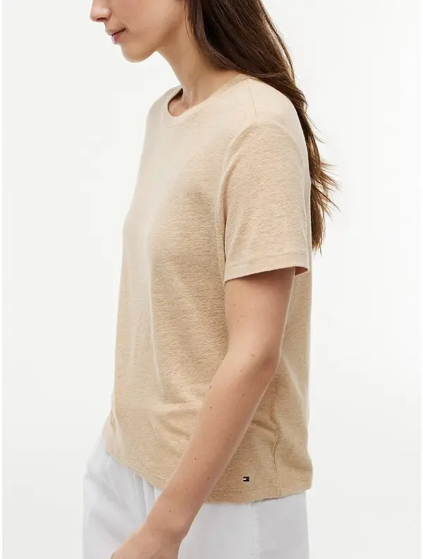Tommy Hilfiger Linen-blend Crewneck T-shirt