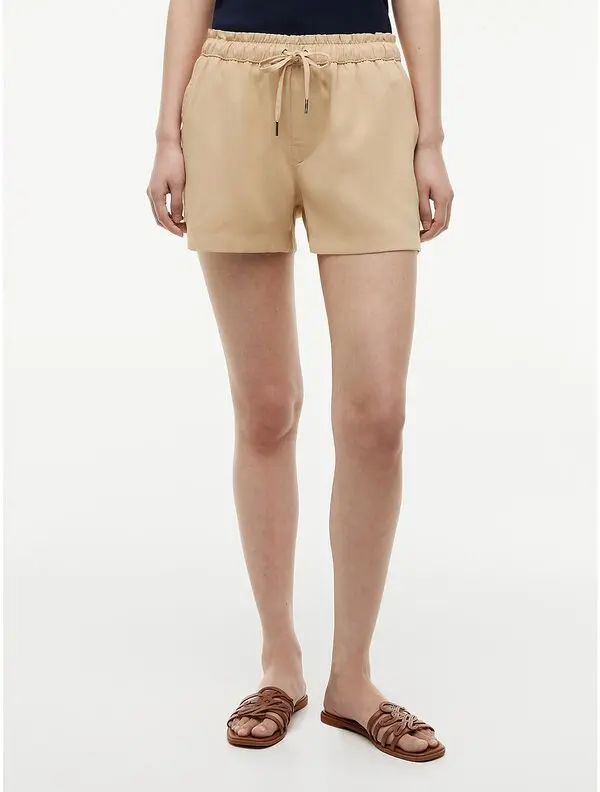 Tommy Hilfiger Pull-on Short With Drawstring Waist - Clayed Pebble