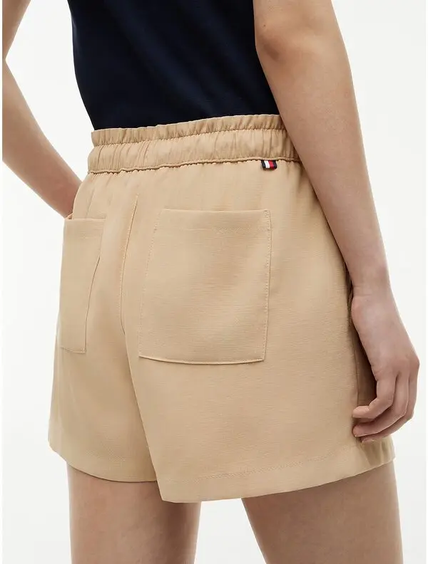 Tommy Hilfiger Pull-on Short With Drawstring Waist - Clayed Pebble