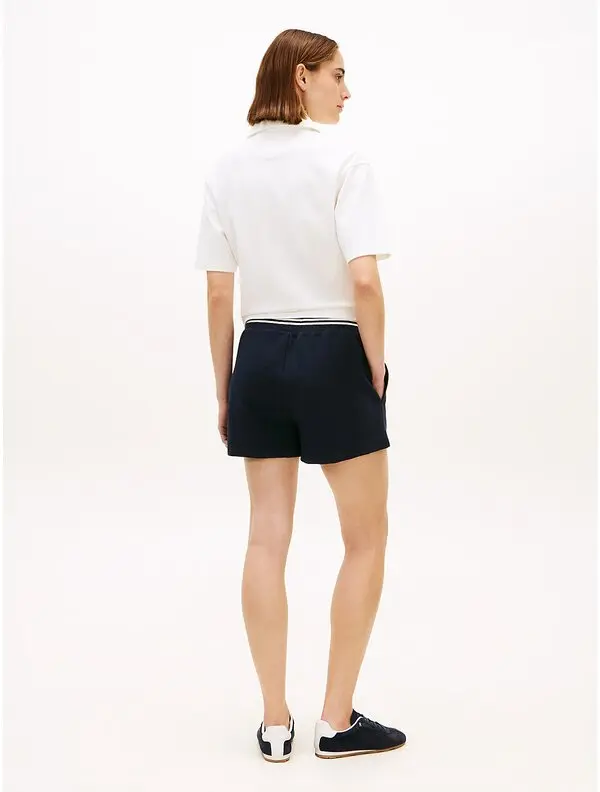 Tommy Hilfiger Ribbed Sweatshorts With Striped Tipping