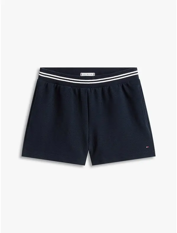 Tommy Hilfiger Ribbed Sweatshorts With Striped Tipping