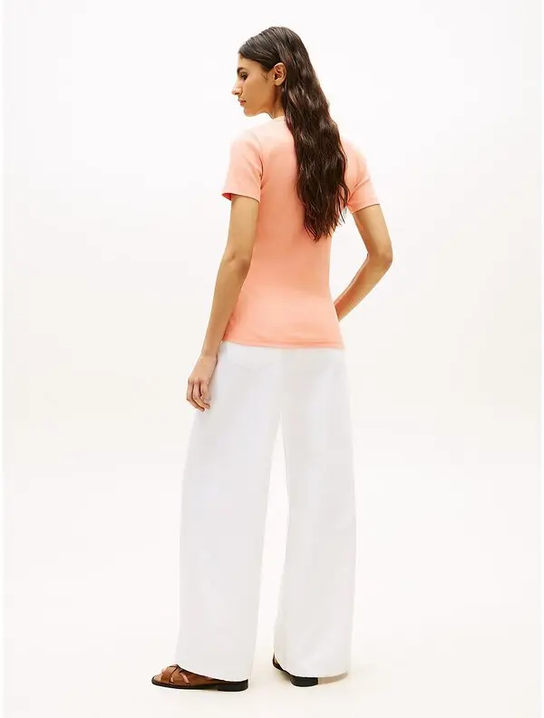 Tommy Hilfiger V-neck T-shirt - Sunset Coral