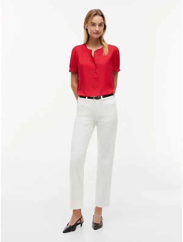 Tommy Hilfiger Lightweight Shirred Viscose Pullover Shirt