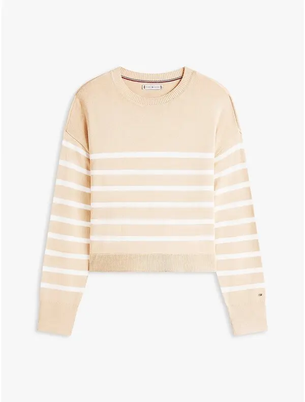 Tommy Hilfiger Striped Fine Knit Pullover Sweater
