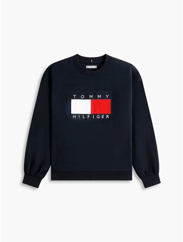 Tommy Hilfiger Flag Logo Crewneck Sweatshirt