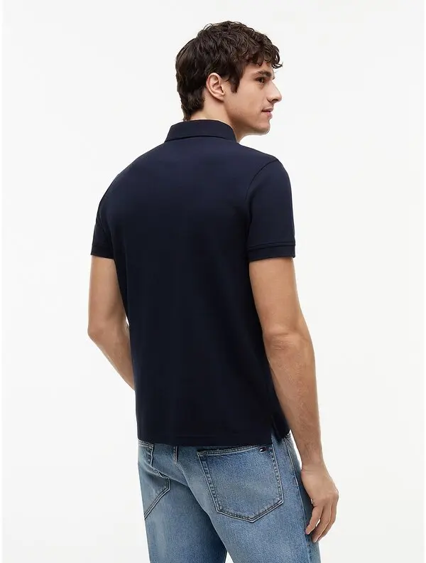 Tommy Hilfiger Regular Fit Stretch Tommy Polo - Navy