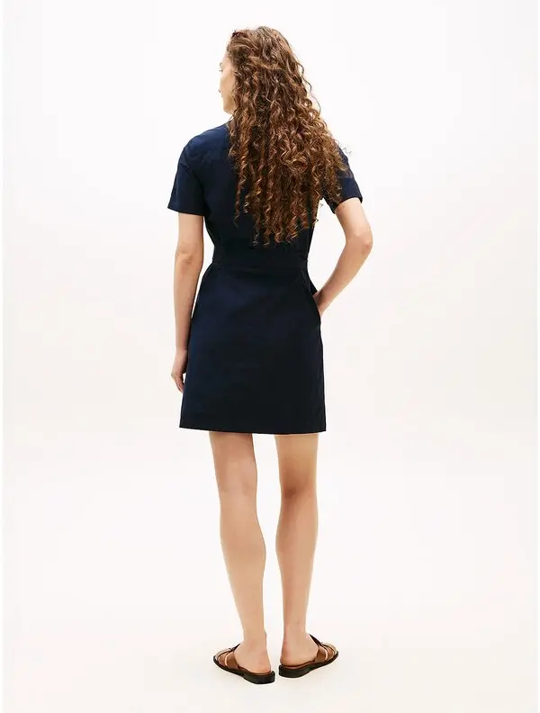 Tommy Hilfiger Short Sleeve Belted Utility Shirtdress