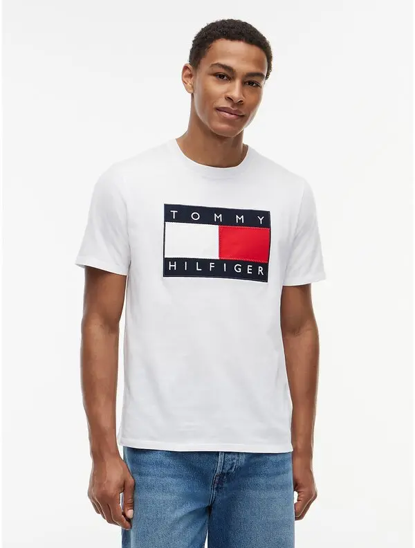 Tommy Hilfiger Big Flag Logo T-shirt White