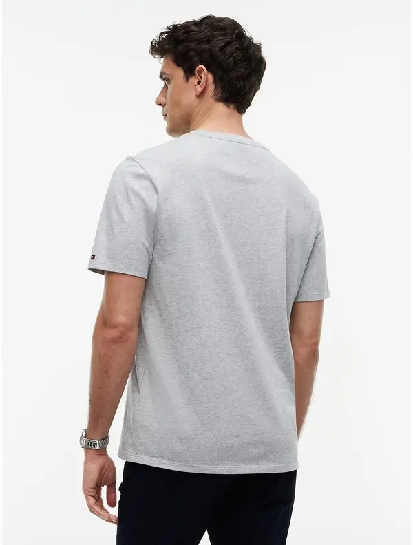Tommy Hilfiger Big Flag Logo T-shirt - Grey Heather