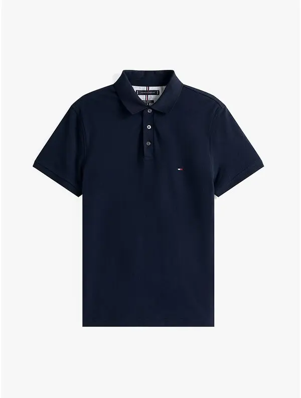 Tommy Hilfiger Slim Fit Stretch Pique Polo - Navy
