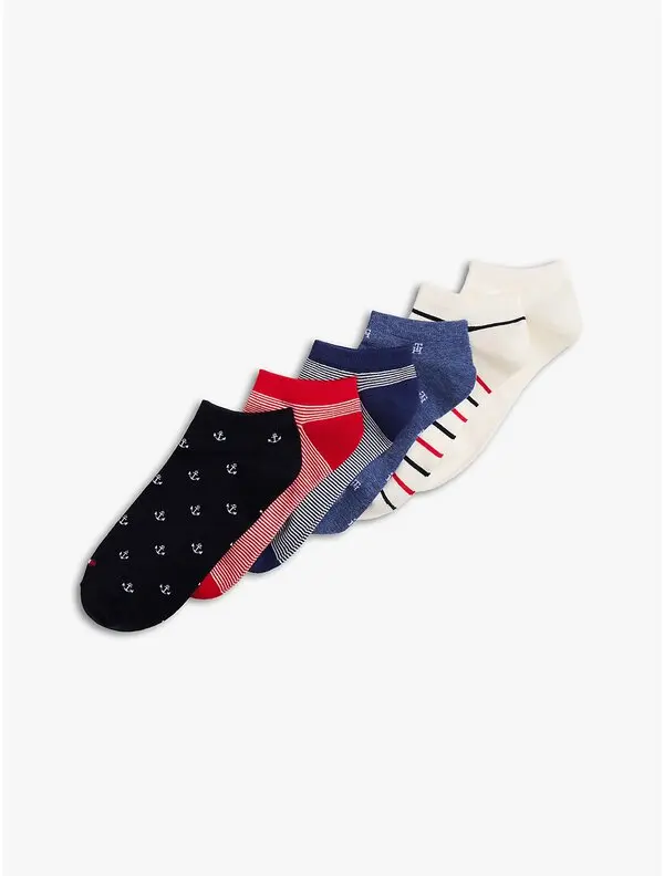 Tommy Hilfiger Ankle Socks 6 Pack - Navy/multi