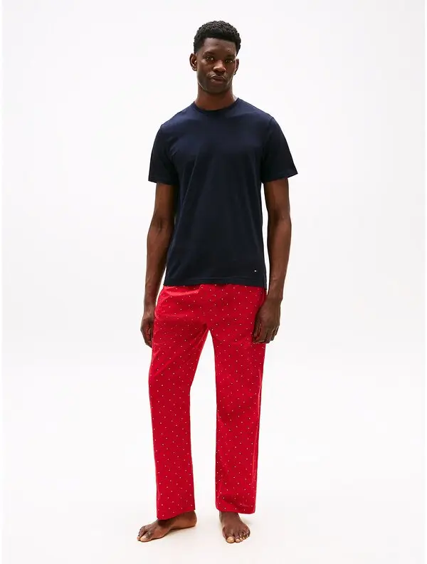 Tommy Hilfiger Printed Sleep Pant Red - Sultan Red