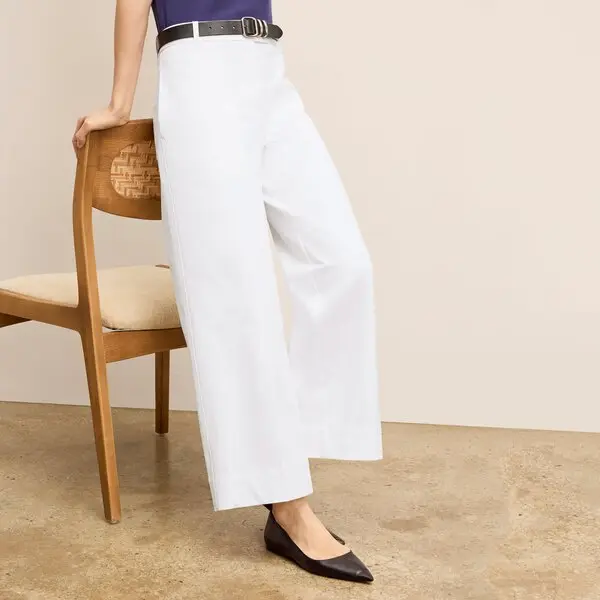 M.M.LAFLEUR Abby Jean Eco Better Than Denim - White