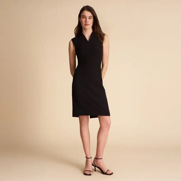 M.M.LAFLEUR Aditi Dress In Recycled Wondertex - Black