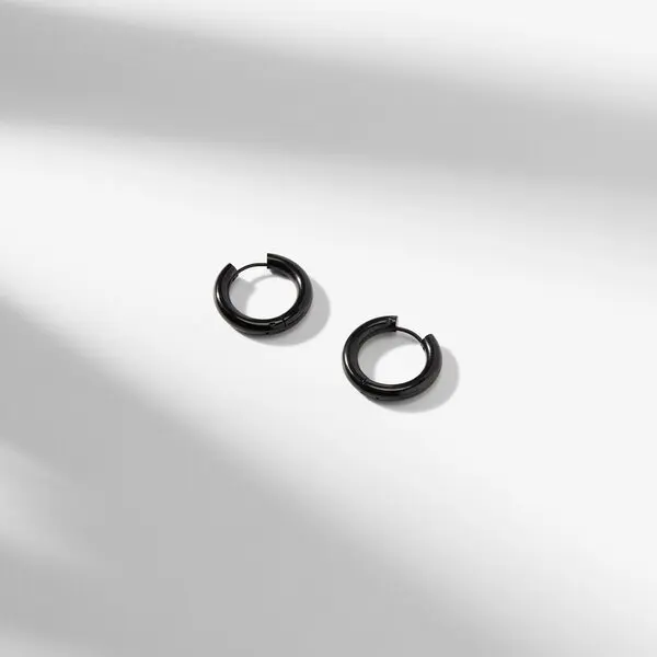 M.M.LAFLEUR The Claressa Small Hoop Earrings - Black