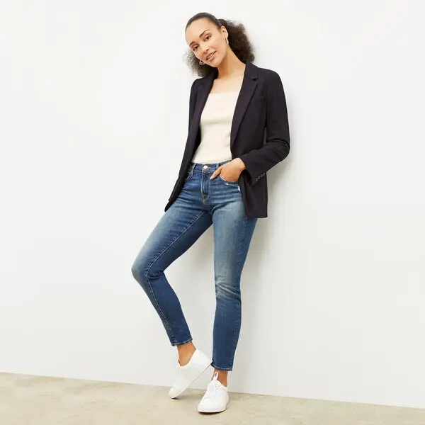 M.M.LAFLEUR The Frame Denim Le Garcon Jean - Azure