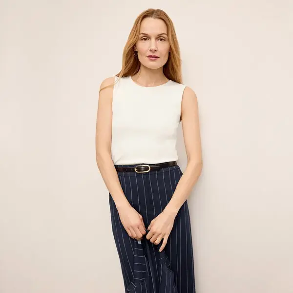 M.M.LAFLEUR The Paige Organic Ribbed Pima Cotton Tank - One-color
