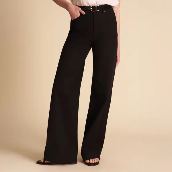 M.M.LAFLEUR Milo Wide-legged Jeans - Black