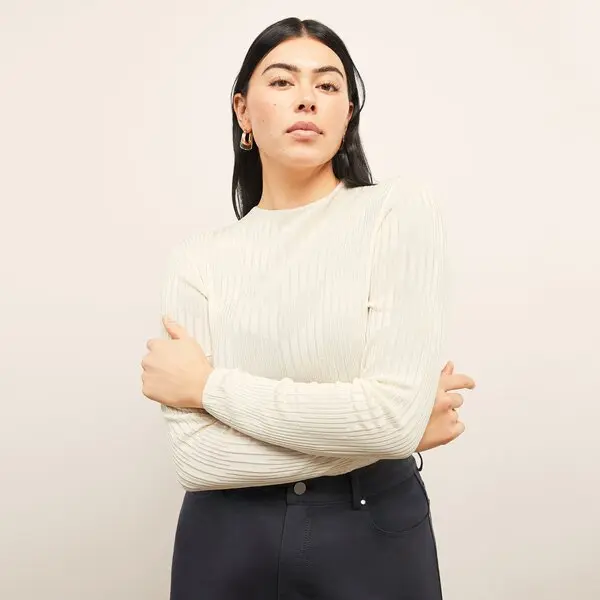M.M.LAFLEUR Brodie Cascade Knit Top