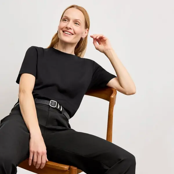 M.M.LAFLEUR Organic Pima Cotton T-shirt - Black