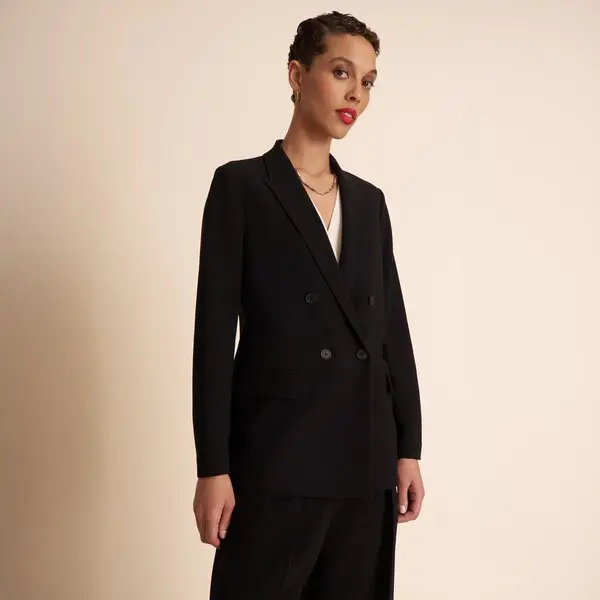 M.M.LAFLEUR O'hara Everyday Crepe Blazer - Black