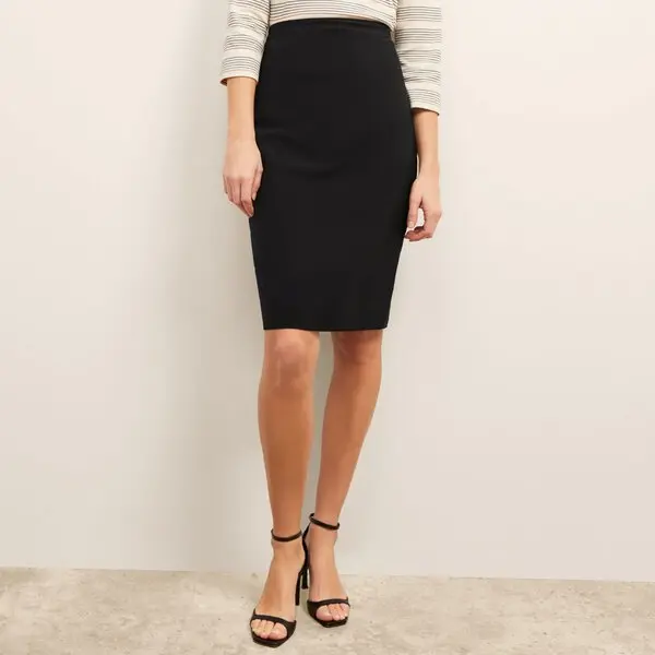 M.M.LAFLEUR The Cobble Hill Origamitech Pencil Skirt - One-color