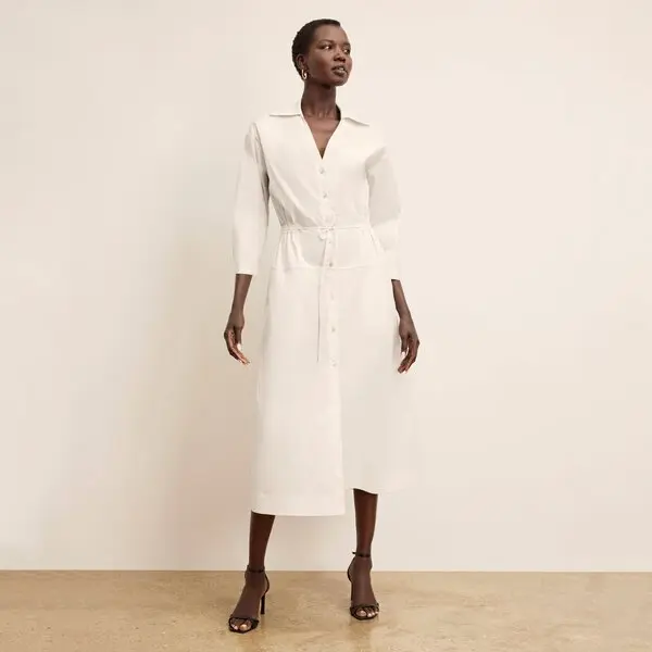 M.M.LAFLEUR Boden Al Fresco Cotton Poplin Shirtdress - One-color
