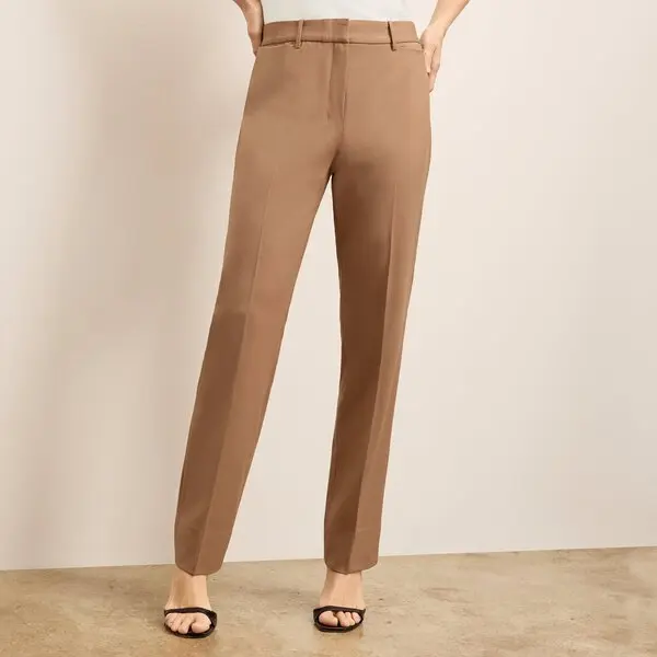 M.M.LAFLEUR The Smith Straight Leg Trousers In Washable Wool Twill