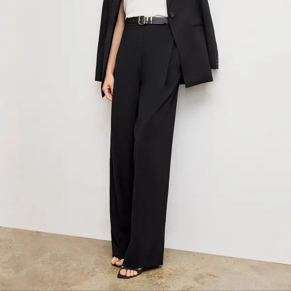 M.M.LAFLEUR Rina Sculptural Trousers - Black