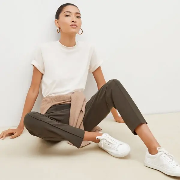 M.M.LAFLEUR The Leslie Pima Cotton T-shirt - Ivory