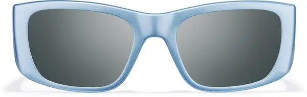 Zenni Sporty Rectangle Full Rim Eyeglasses With Security Strap - Blue