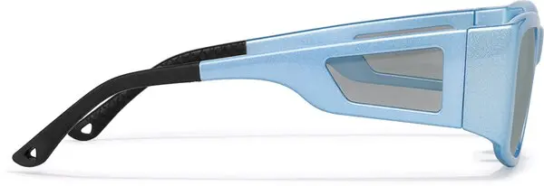 Zenni Sporty Rectangle Full Rim Eyeglasses With Security Strap - Blue