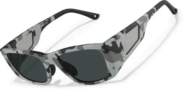 Zenni Sporty Rectangle Full Rim Eyeglasses With Security Strap - Pattern