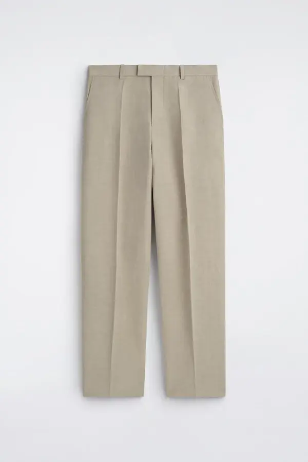 Cos Linen-blend Relaxed-fit Straight-leg Pants