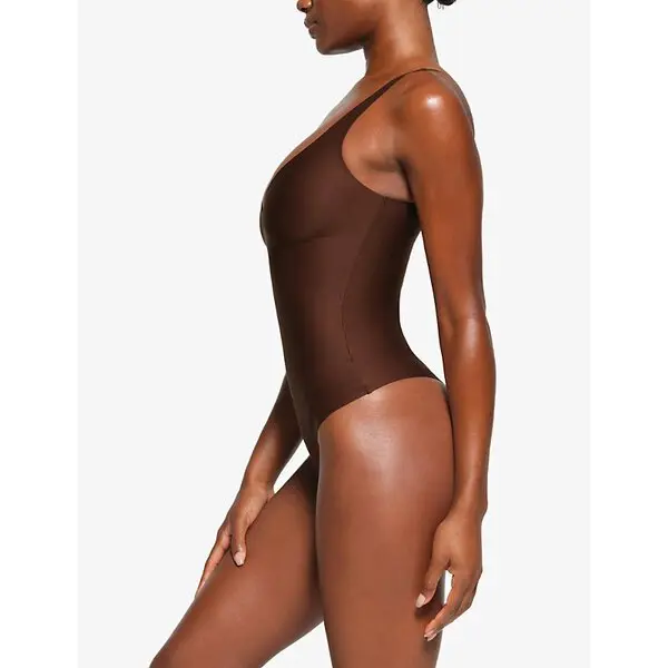 SKIMS Body Plunge Thong Stretch-woven Bodysuit