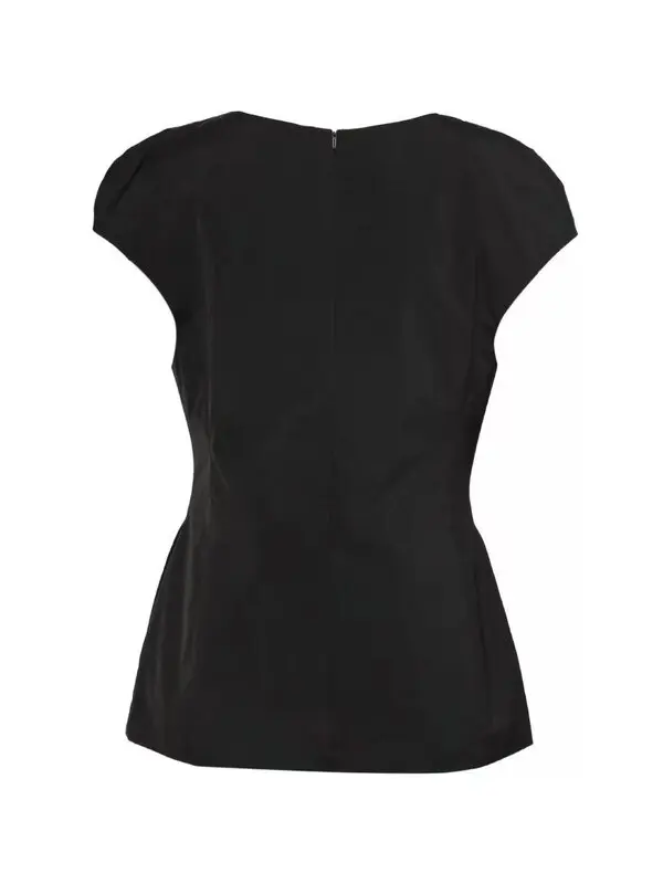 AMOMENTO Taffeta Cap-sleeve Mini Dress