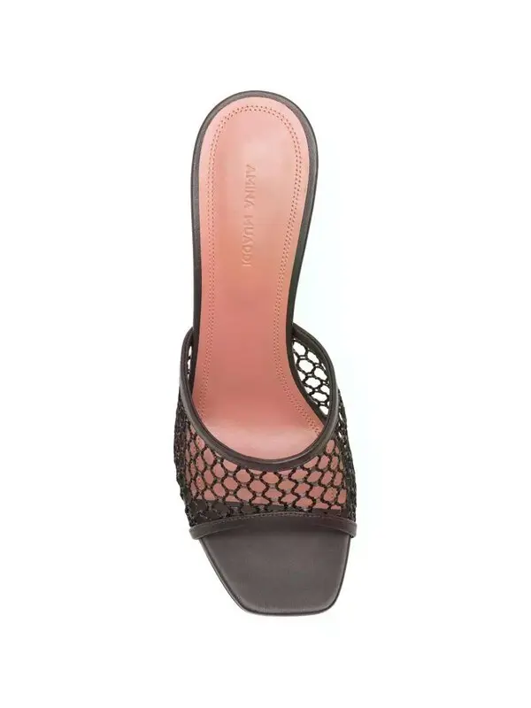 Amina Muaddi Lupita Sandals - Brown