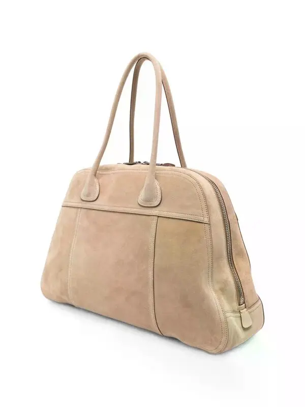 Miu Miu Logo-embossed Suede Tote Bag