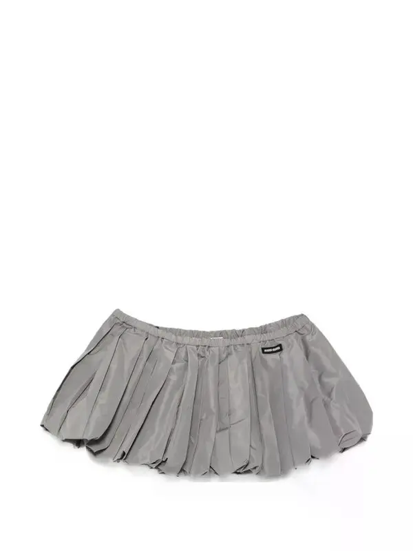 Miu Miu Pleated Puff-ball Mini Skirt